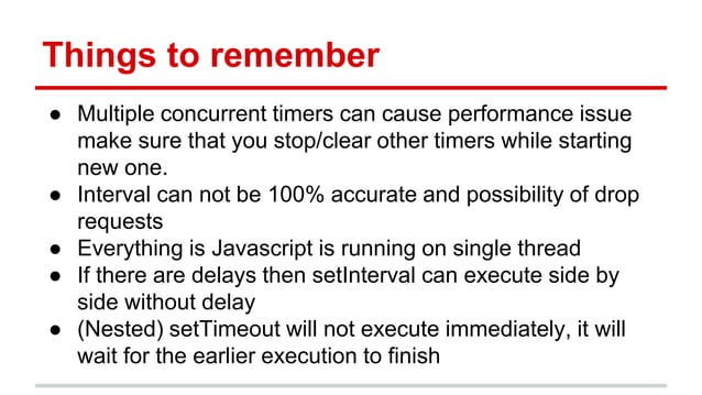 Window object methods (timer related) | PPT