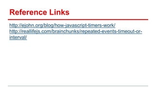 Window object methods (timer related) | PPT