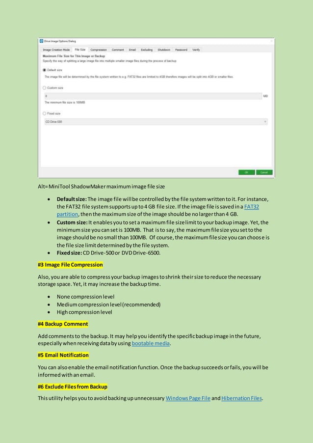 Windows 10 backup options | DOCX | Operating Systems | Computer Software and Applications