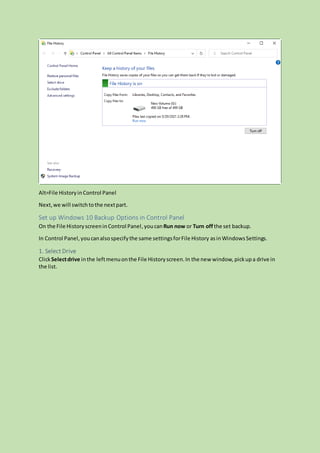 Windows 10 backup options | DOCX