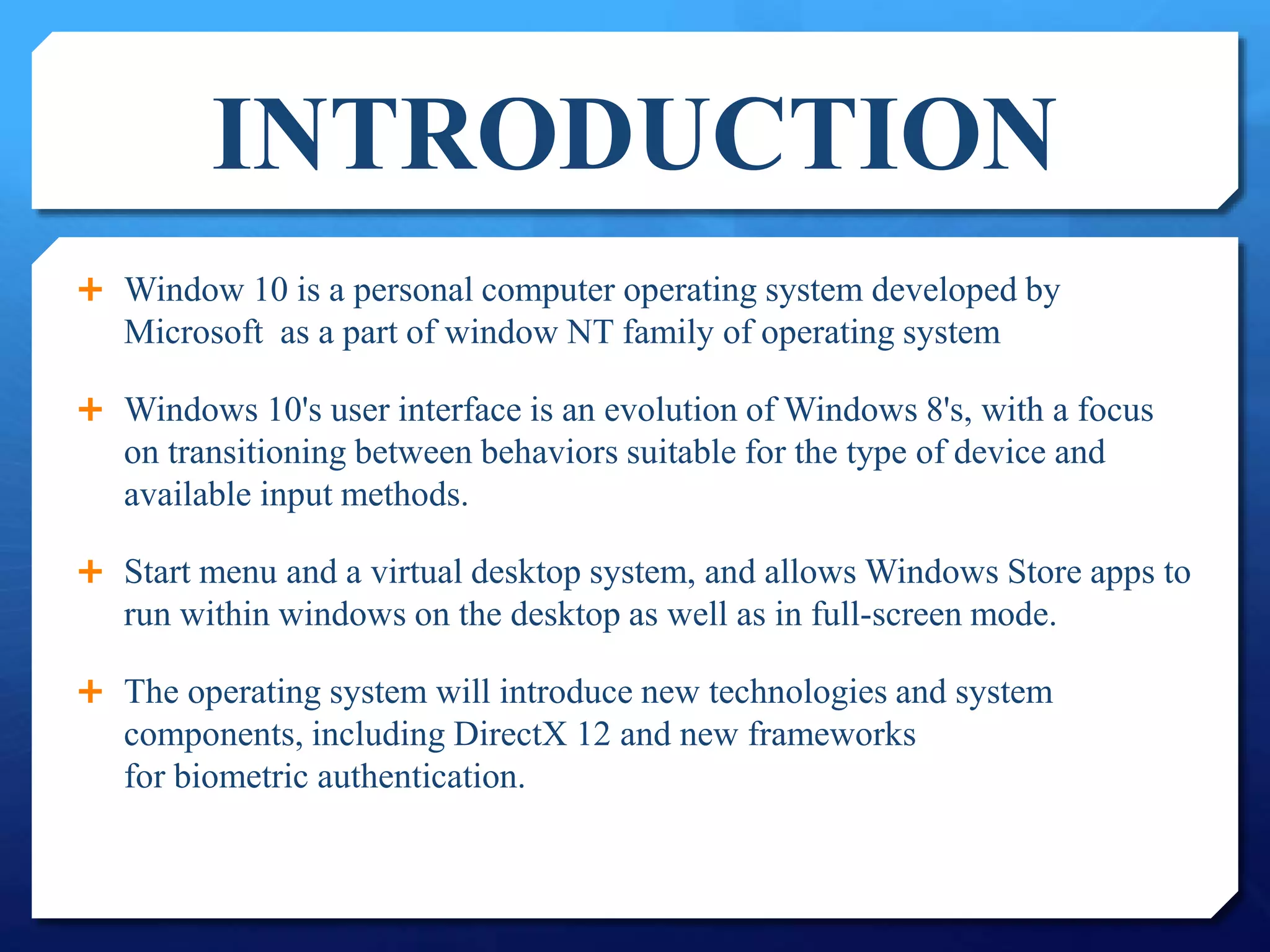 Windows 10-ppt | PPTX