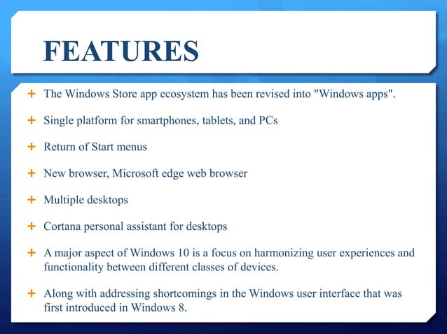 Windows 10-ppt | PPTX