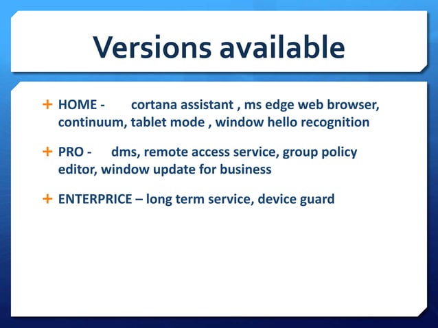 Windows 10-ppt | PPTX
