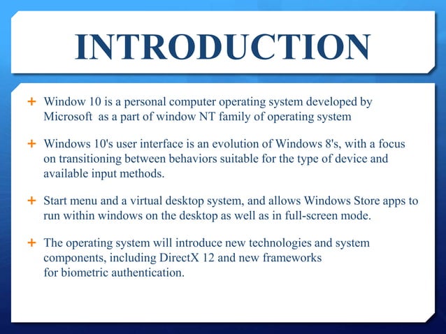Windows 10-ppt | PPTX
