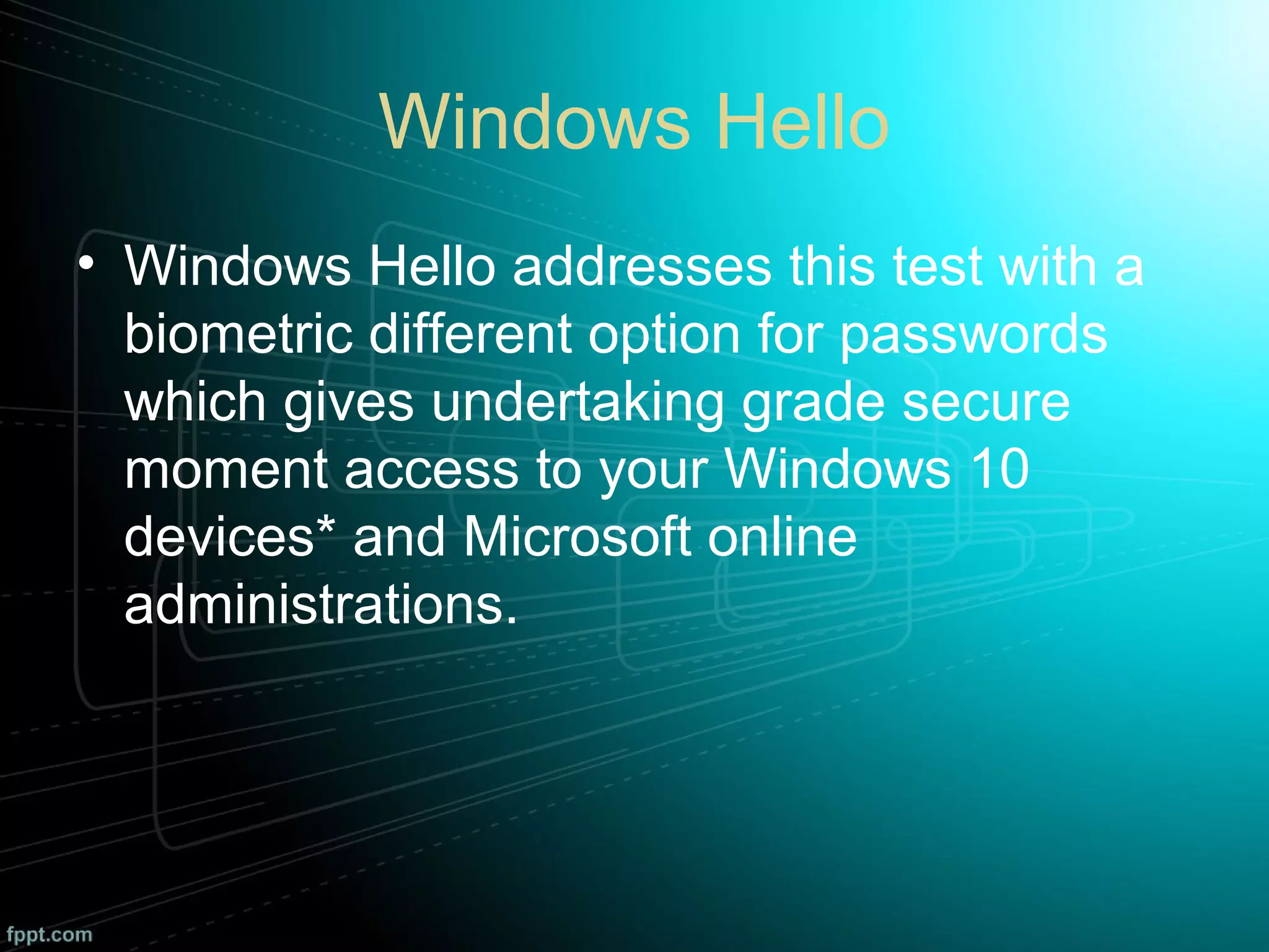 Windows 10 security | PPT