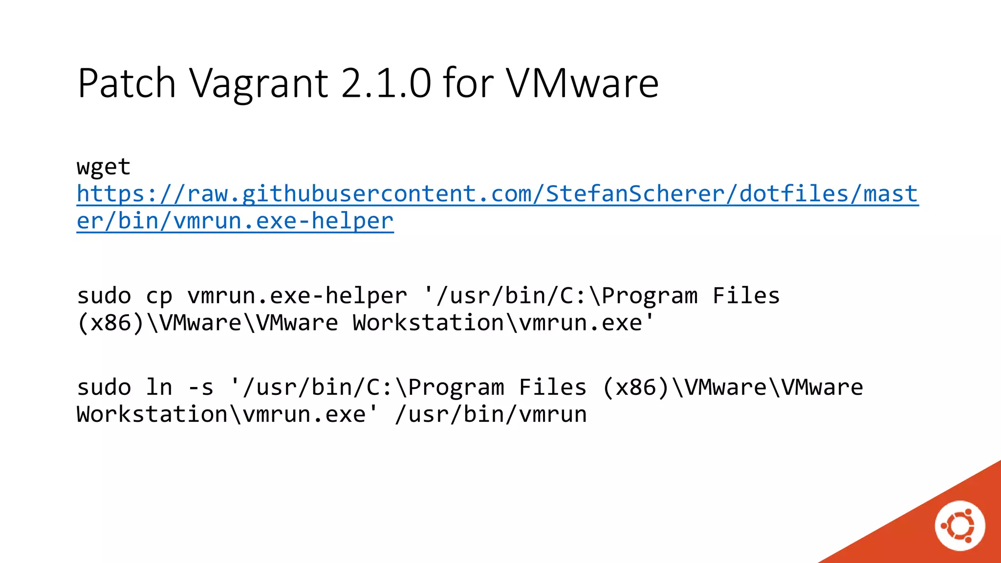 Setup a Dev environment that feels like $HOME on Windows 10 | PPTX