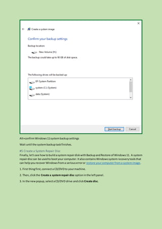 Windows 11 backup and restore | DOCX