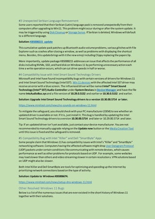 windows 11 bugs errors issues problems | DOCX