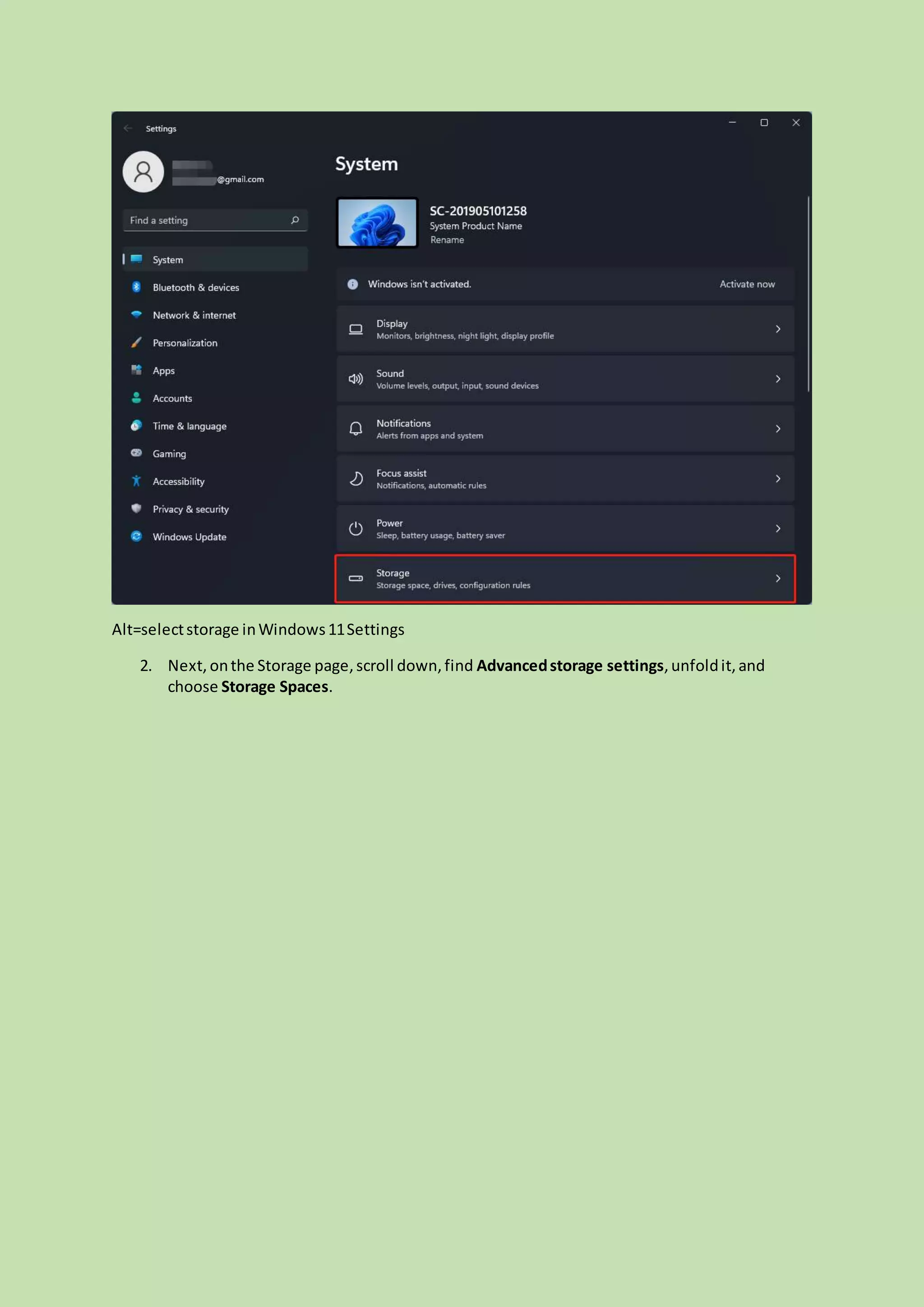 Windows 11 storage spaces | DOCX