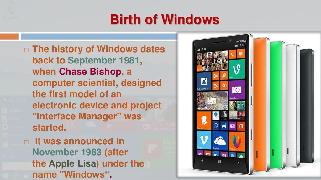 All windows versions timeline - qeryneuro