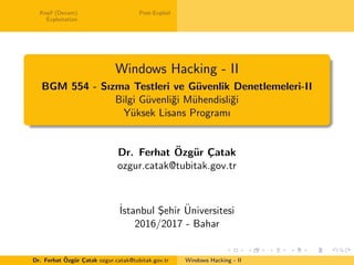 Windows Hacking 2 | PPT