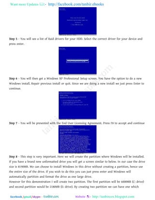 Windows xp setup instruction by tanbircox | PDF