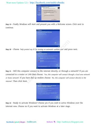 Windows xp setup instruction by tanbircox | PDF