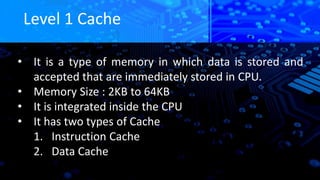 Cache, Caching, Cache Memory Explained | PPT