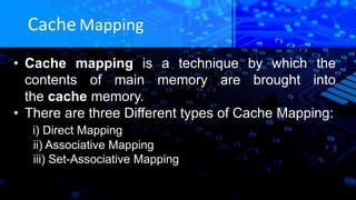Cache, Caching, Cache Memory Explained | PPT