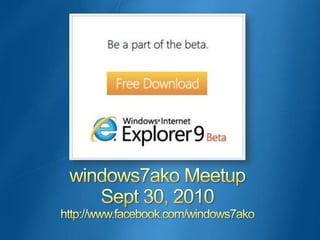 Windows 7 Overview | PPT