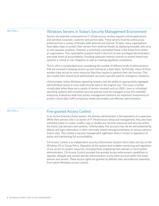 Windows Host Access Management with CA Access Control | PDF