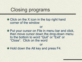 Windows Operating System1 | PPT | Free Download