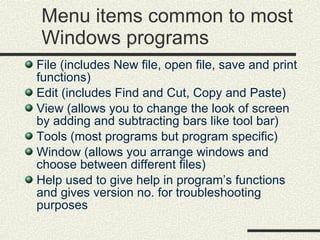 Windows Operating System1 | PPT