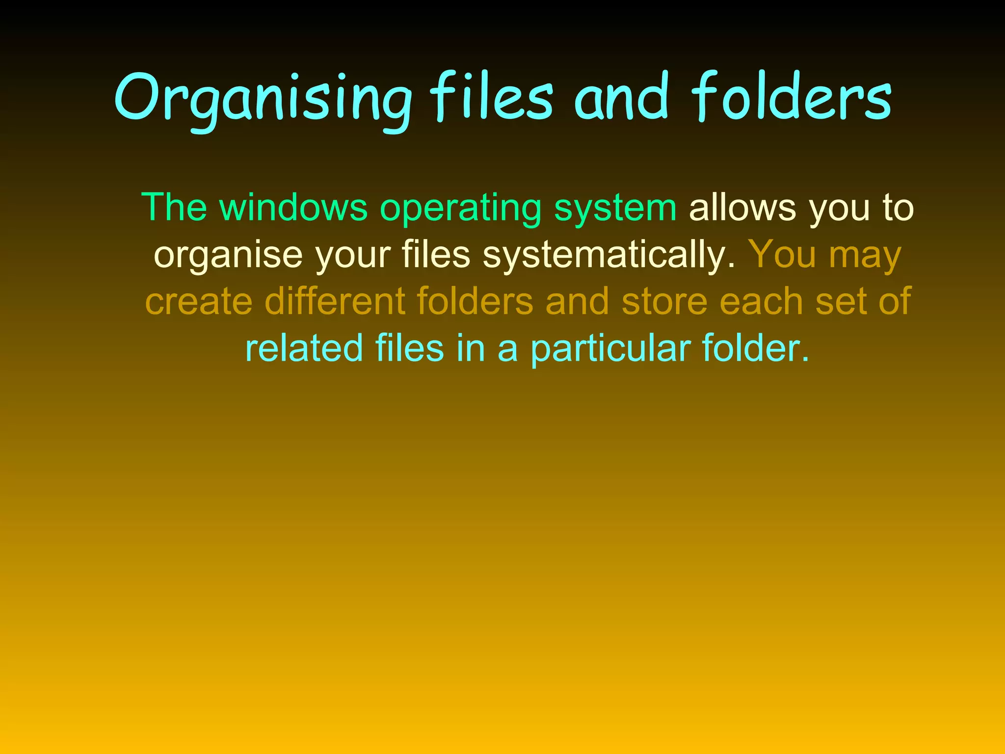 Windows Operating System | PPT