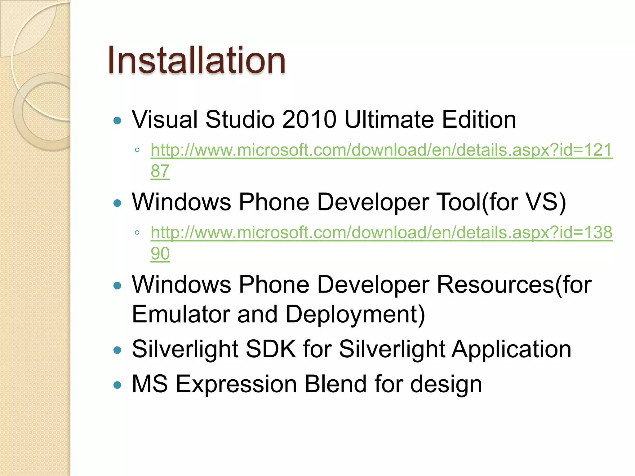 Windows phone-7- Introduction | PPT