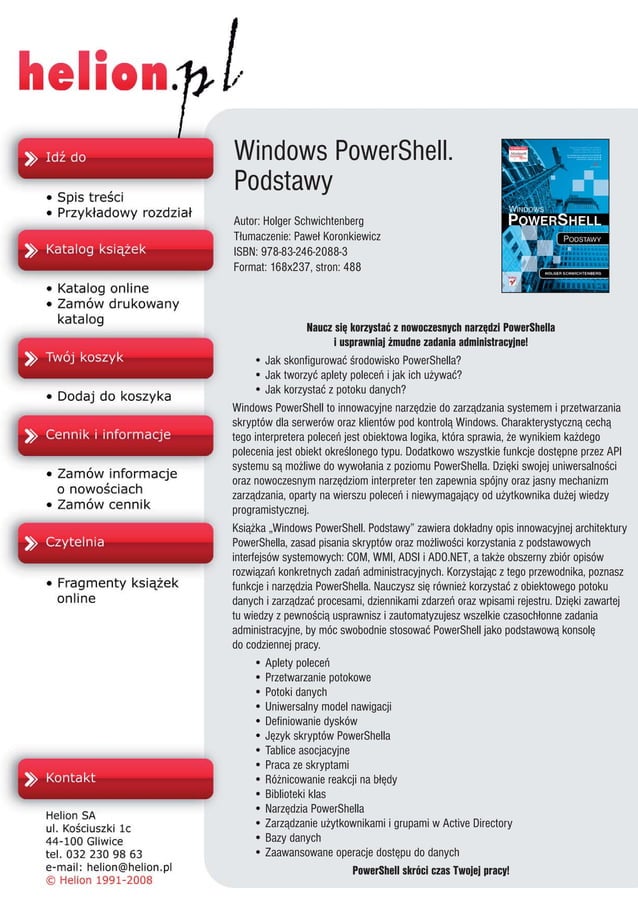 Windows PowerShell. Podstawy | PDF