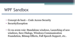 Windows Presentation Foundation - Ronua | PPT