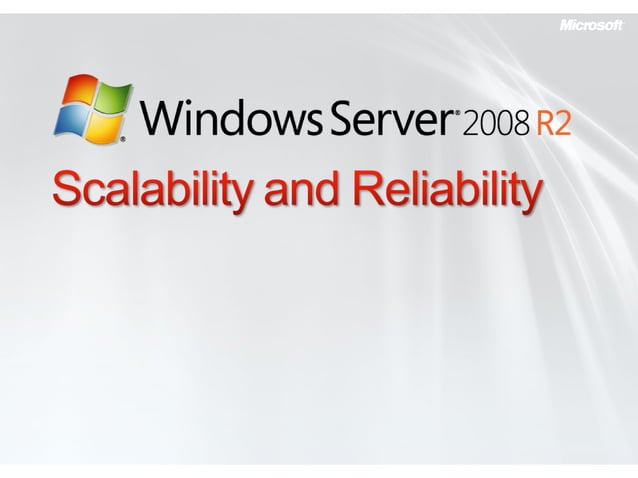 Windows Server 2008 R2 Overview