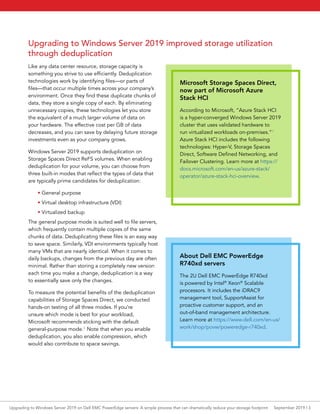 Upgrading to Windows Server 2019 on Dell EMC PowerEdge servers: A simple process that can ...