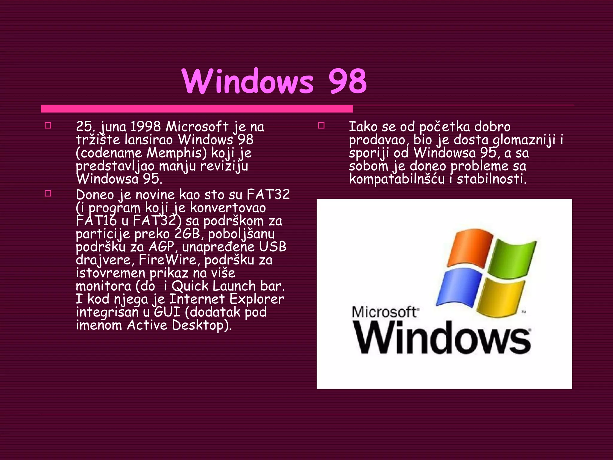 Windows - Sonja Osmanović - Nebojša Lazarević | PPT