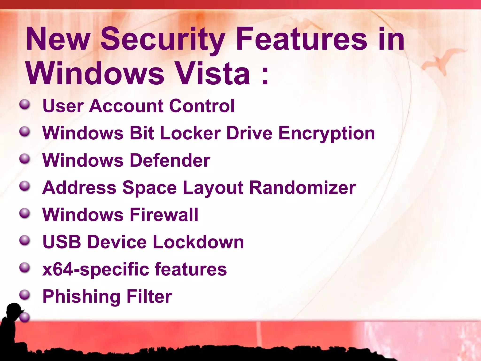 Windows Vista Security | PPT