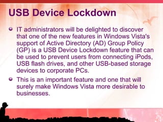 Windows Vista Security | PPT