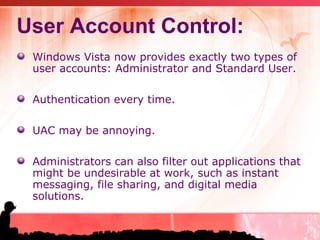 Windows Vista Security | PPT