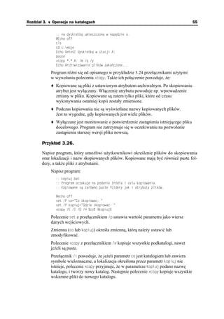 Windows XP. Komendy i polecenia. Praktyczne przykłady | PDF