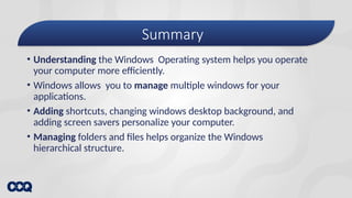 WindowsIntroduction to windows 2010vERSION OF WINDOWS | PPTX
