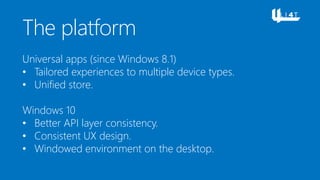 Windows10 development introduction. | PPT