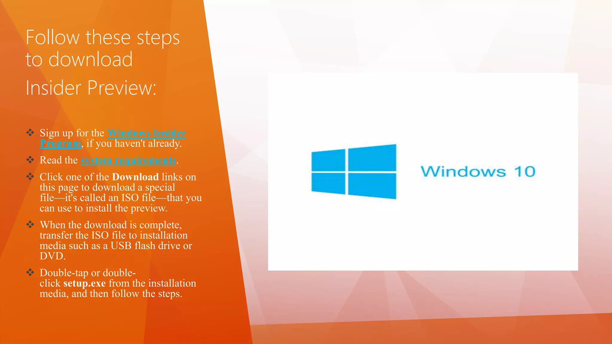 An introduction to Windows 10 | PPTX