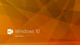 An introduction to Windows 10 | PPTX