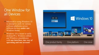 An introduction to Windows 10 | PPTX