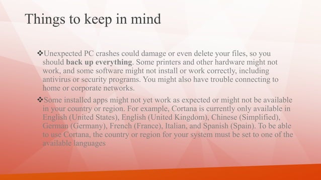 An introduction to Windows 10 | PPTX | Operating Systems | Computer ...