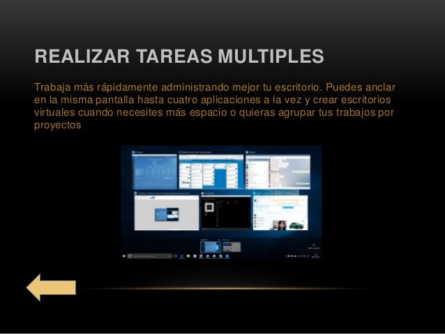 Ventaja N 1 De Windows 10 Escritorios Multitarea Y