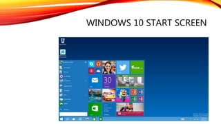 Windows 10 | PPTX | Operating Systems | Computer Software and Applications