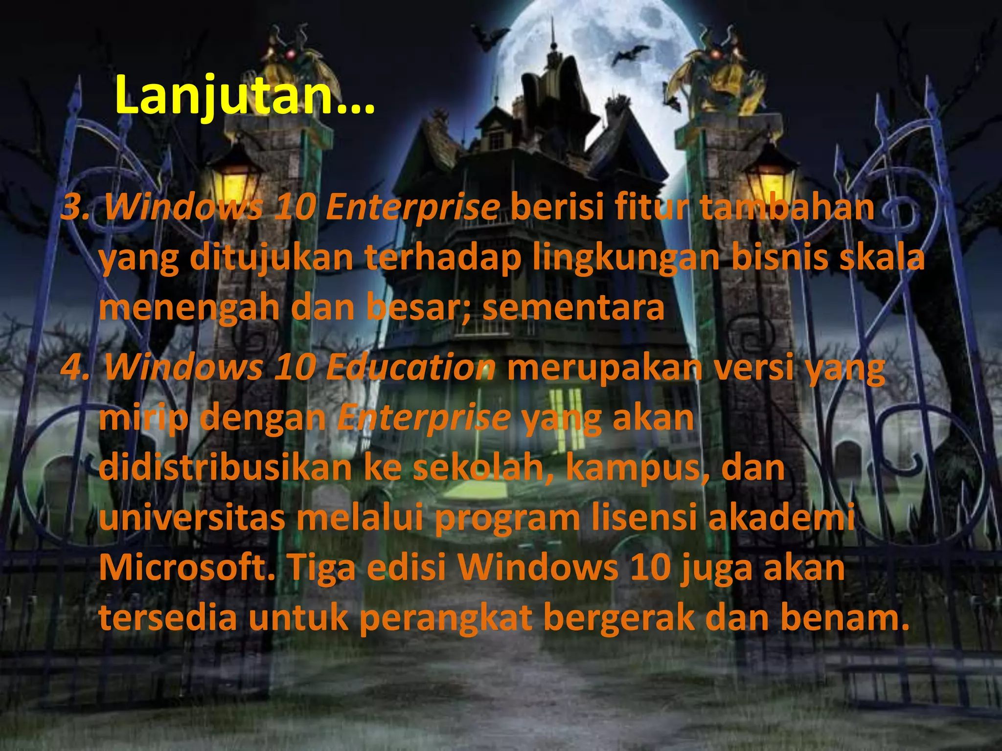 Presentasi Sistem Operasi Win 10 Kelompok 7 (X MM A) 2016/2017 | PPT