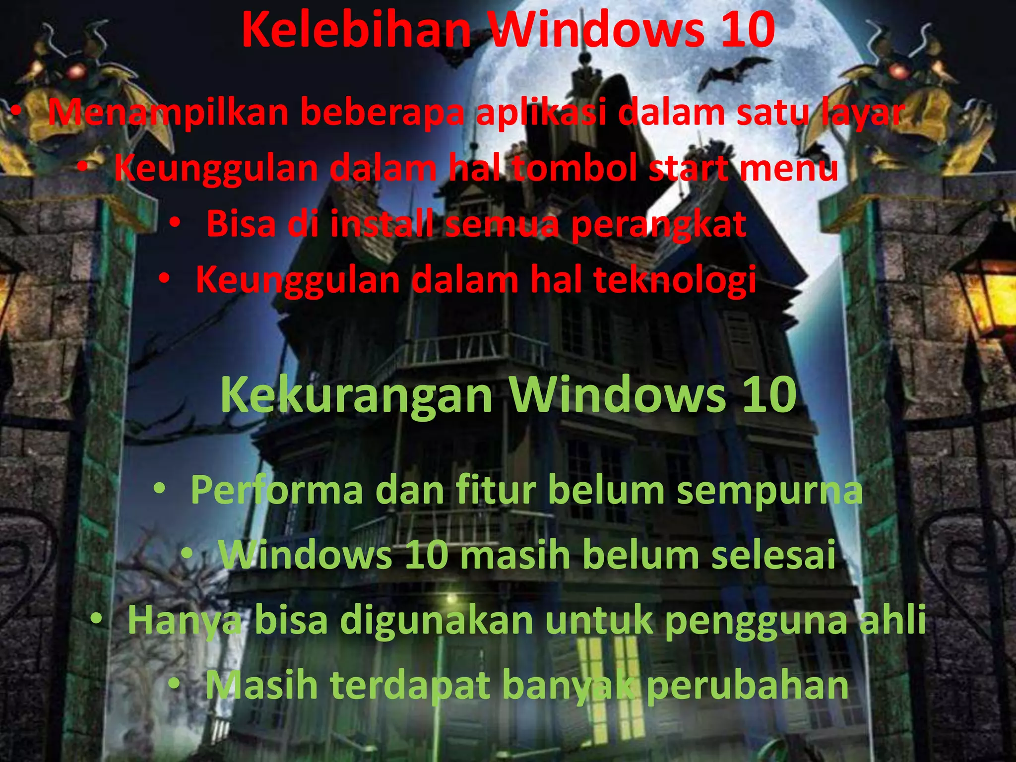 Presentasi Sistem Operasi Win 10 Kelompok 7 (X MM A) 2016/2017 | PPT