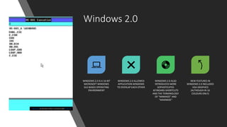 Windows | PPTX | Operating Systems | Computer Software and Applications