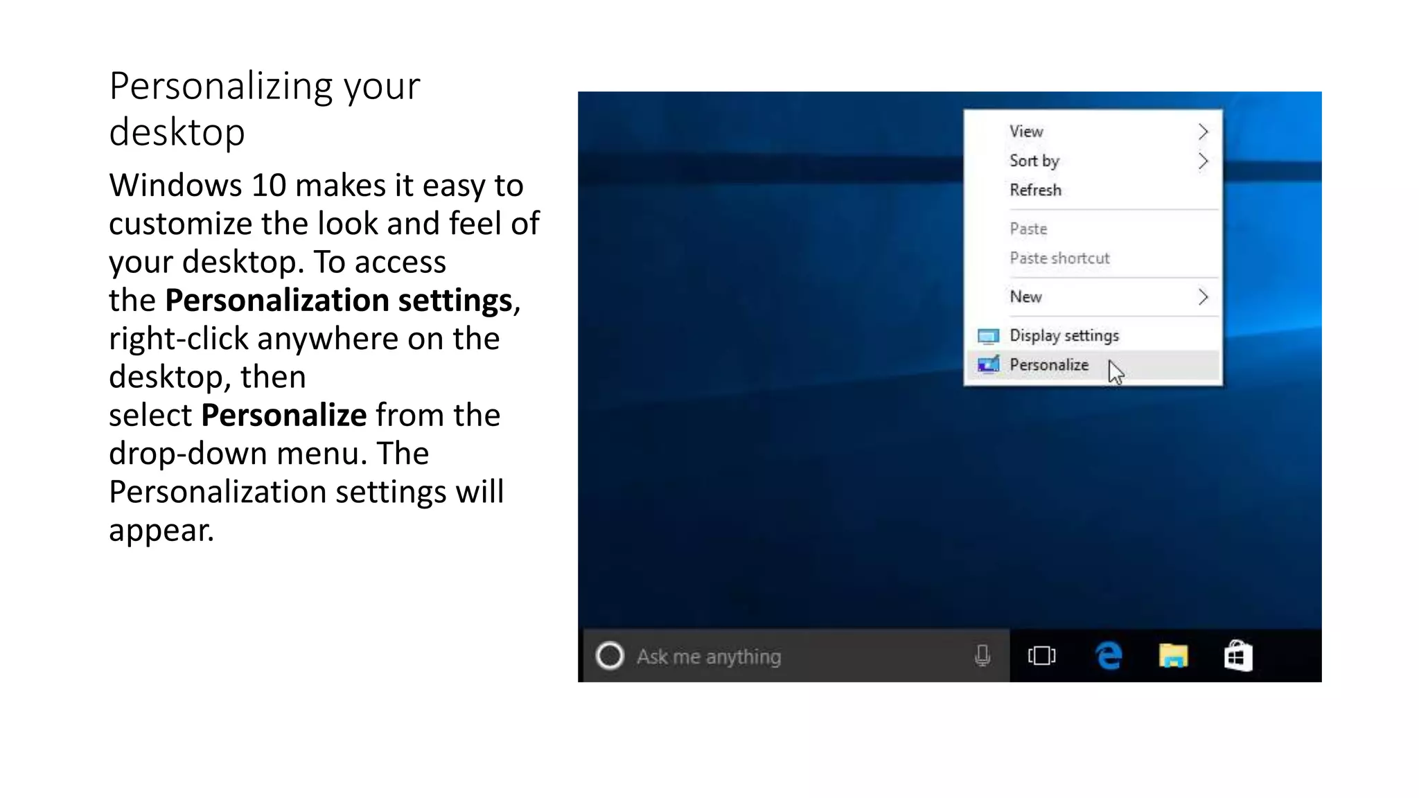 Introduction to Windows 10 | PPTX