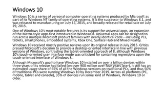 Introduction to Windows 10 | PPTX