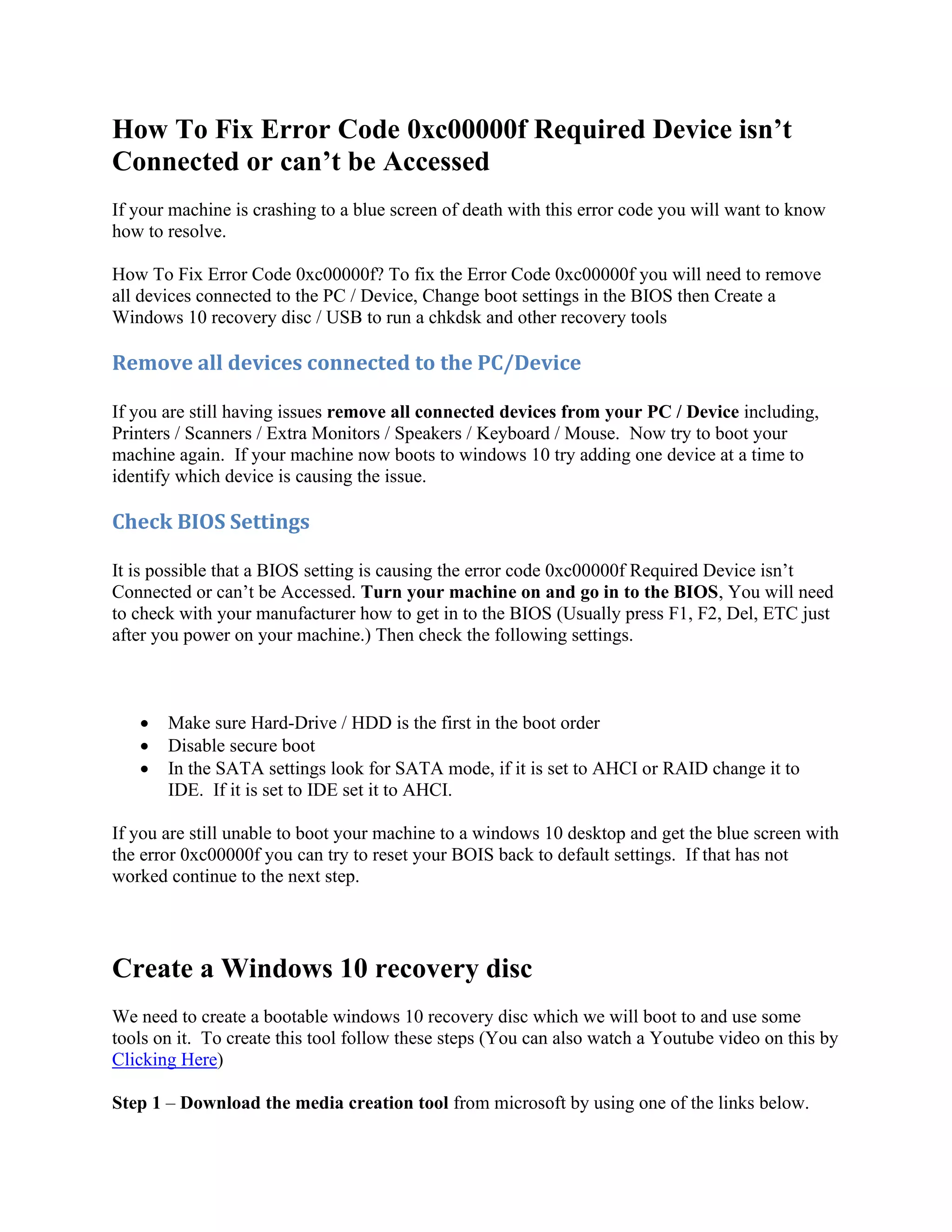 Windows 10 blue screen of death converted | PDF