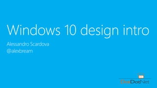 Windows 10 design | PPT