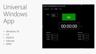 Windows 10 ioT core and the Raspberry Pi 2 | PPT